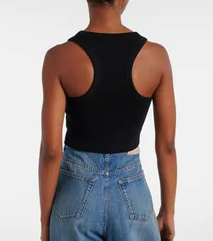 Givenchy Cropped Logo Cotton Tank Top