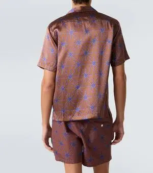 Frescobol Carioca Roberto Silk Shirt - Brown