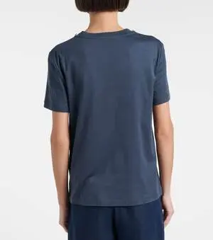 Max Mara Embellished Cotton-blend T-shirt