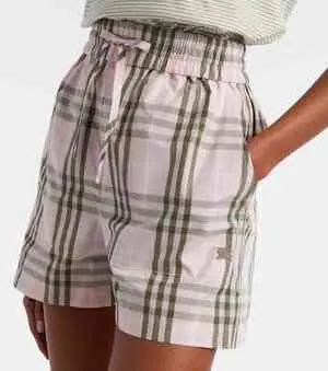 Burberry Check Cotton Shorts