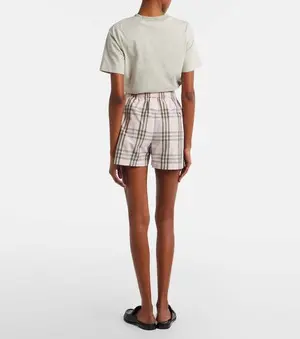 Burberry Check Cotton Shorts