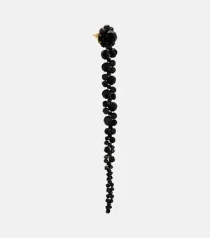 Simone Rocha Drip Embellished Drop Earrings - Black