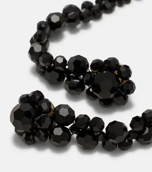 Simone Rocha Drip Embellished Drop Earrings - Black