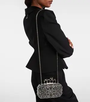 Alexander McQueen Knuckle Embellished Clutch