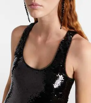 Simone Rocha Sequined Cocktail Dress - Black