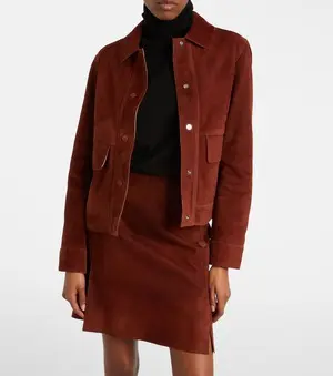 YVES SALOMON Suede Leather Jacket