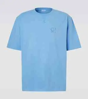 Loewe Anagram Cotton Jersey T-shirt - Blue