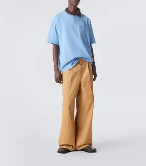 Loewe Anagram Cotton Jersey T-shirt - Blue