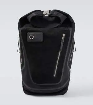 Loewe Flex Canvas And Suede Backpack - Black