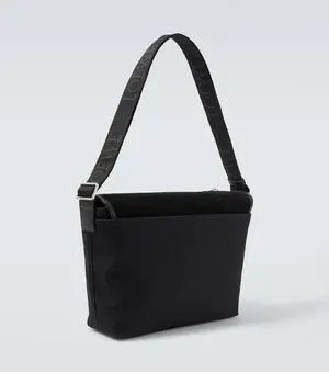 Loewe Medium Canvas And Suede Messenger Bag