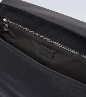 Loewe Medium Canvas And Suede Messenger Bag