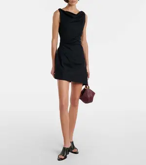 Staud Callie Asymmetric Cotton Minidress