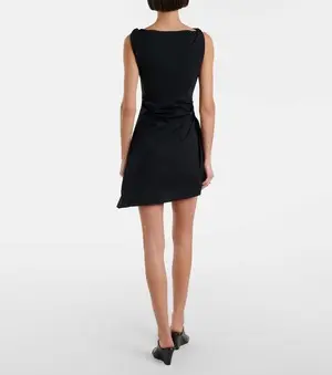 Staud Callie Asymmetric Cotton Minidress
