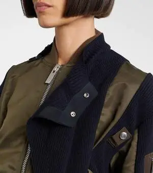 Sacai Paneled Blouson Jacket