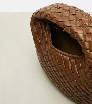 Bottega Veneta Baby Veneta Leather Top-handle Bag - Brown