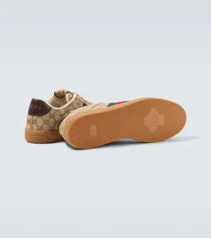 Gucci Screener Gg Canvas Sneakers - Brown