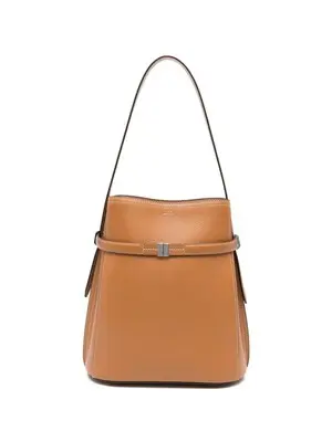 TOTEME Belted" Leather Bucket Bag - Brown