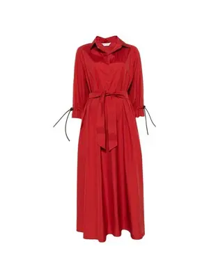 MAX MARA MIRTO Cotton Popeline Midi Dress