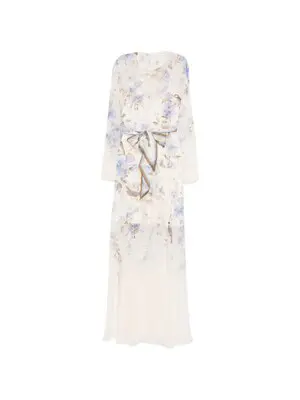 Zimmermann Luna Sheath" Long Dress - Blue