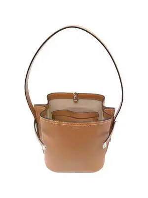 TOTEME Belted Grained-leather Bucket Bag