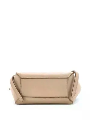 Celine Belt Bag Textured Leather Pico Shoulder Bag - Neutrals