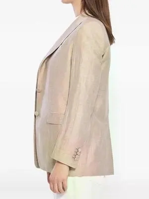 Tagliatore Peak-lapel Single-breasted Blazer - Neutrals