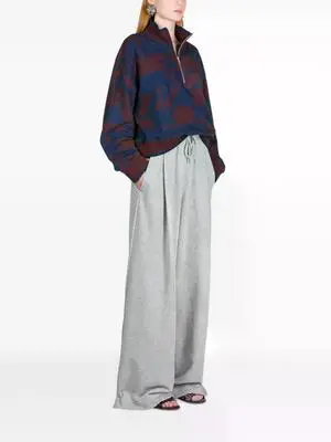 Dries Van Noten Printed Zipped Sweatshirt