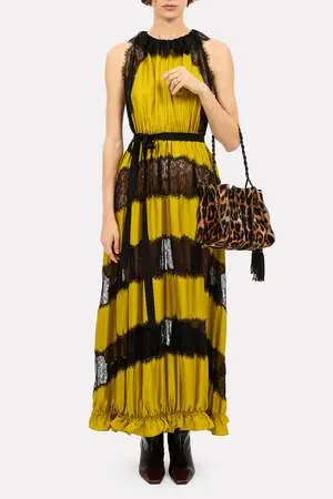 Ulla Johnson Alix Silk Dress - Citrine