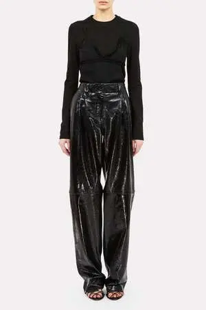 Ulla Johnson Keiran Leather Pants - Noir