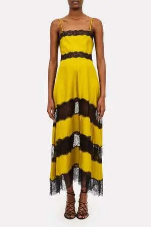 Ulla Johnson Coco Silk Dress - Citrine