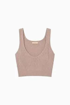 Ulla Johnson Delia Knit Bra - Pebble