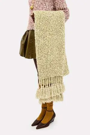 Ulla Johnson Maeve Knit Scarf - Alabaster
