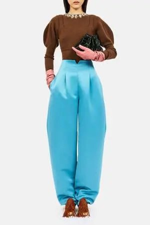 Ulla Johnson Edlyn Satin Pants - Heron