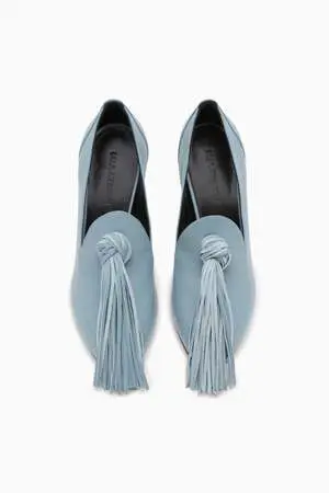 Ulla Johnson Leather Tassel Pumps - Arctic