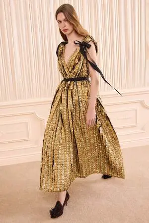 Ulla Johnson Karina Lurex Bow Dress