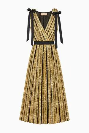 Ulla Johnson Karina Lurex Bow Dress