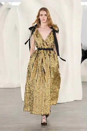 Ulla Johnson Karina Lurex Bow Dress