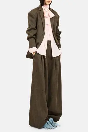 Ulla Johnson Milo Wide Leg Wool Pants
