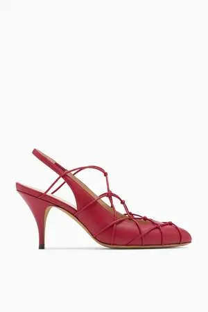 Ulla Johnson Cage Slingback High Heel - Claret