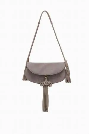 Ulla Johnson Paloma Flap Tassel Bag - Dove