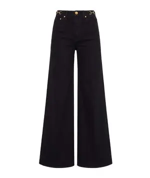 Ulla Johnson Stretch Valory Flare Jean With Horse-bit Hardware