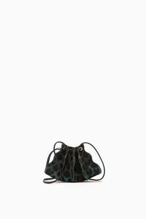Ulla Johnson Adria Small Crossbody - Emerald Leopard