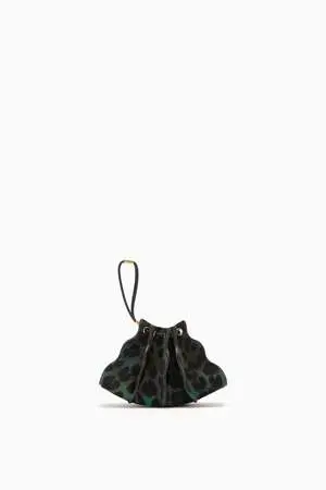 Ulla Johnson Adria Small Crossbody - Emerald Leopard