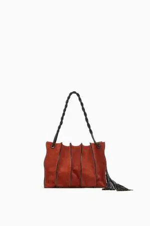 Ulla Johnson Adria Small Shoulder Bag - Rust