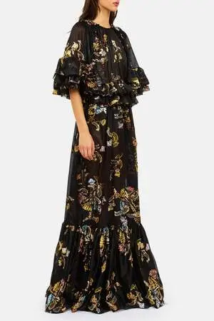 Ulla Johnson Diann Ruffled Silk Gown