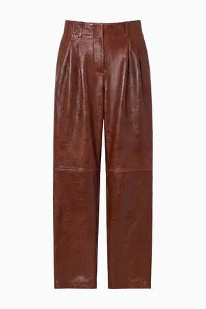 Ulla Johnson Keiran Leather Pants - Cognac