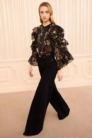 Ulla Johnson Elice Ruffled Silk Blouse