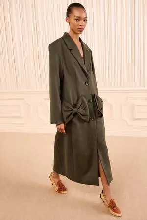 Ulla Johnson Corin Wool Coat With Bows