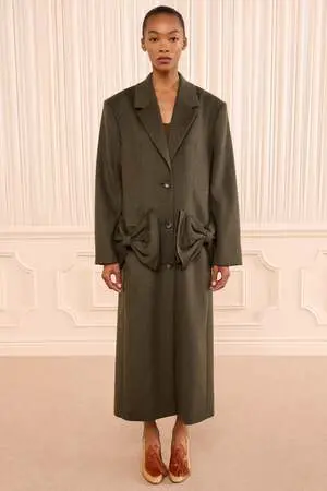 Ulla Johnson Corin Wool Coat With Bows