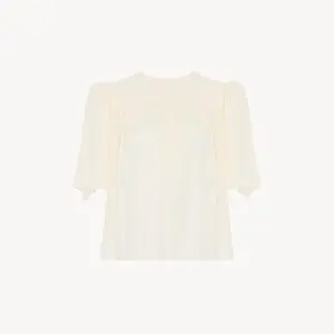 Chloé Crew-neck Gathered Top